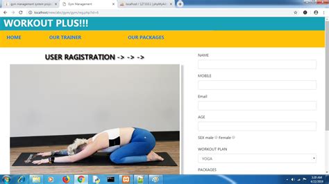 gym management system project in php source code