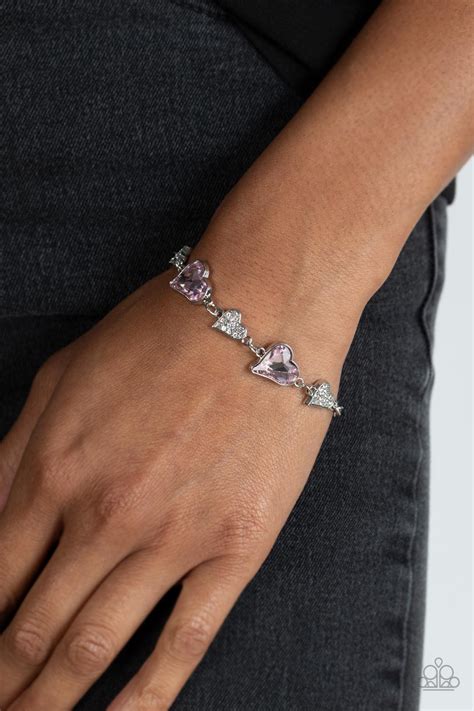 Cluelessly Crushing Pink Paparazzi Bracelet Jewelryblingthing