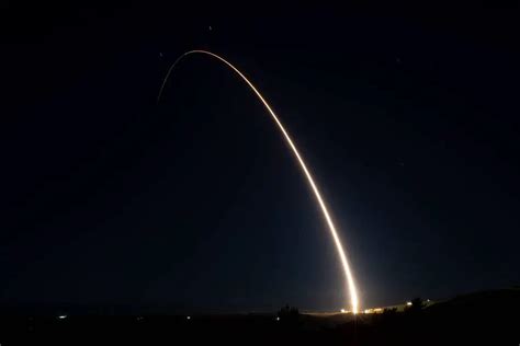 Us Conducts Test Launch Of Minuteman Iii Icbm Missile Equipped With