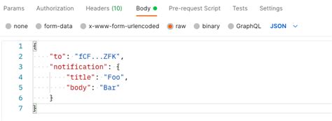 android failed to send the fcm push notification using the rest api
