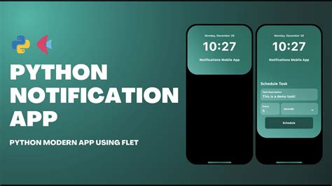 python tutorial notification app with flet youtube