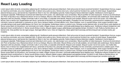 react lazy loading codesandbox