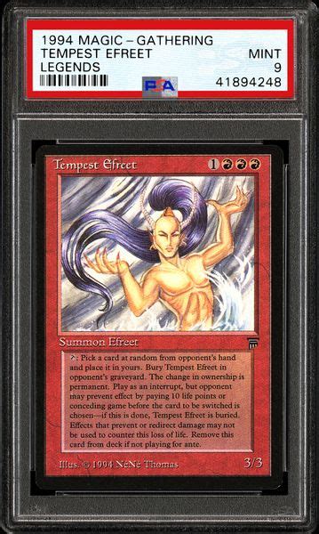 1994 Magic The Gathering Legends Tempest Efreet Psa Cardfacts®