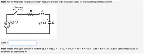 Solved In The Rlc Circuit Shown Below The Passive Element