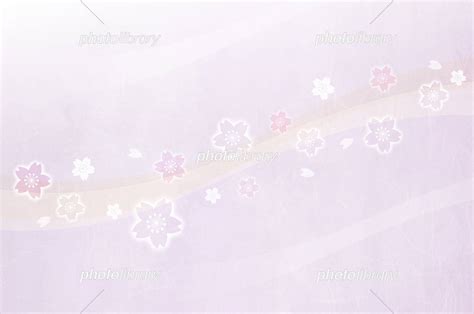 桜のイラストと和紙の背景 イラスト素材 [ 5830578 ] フォトライブラリー Photolibrary
