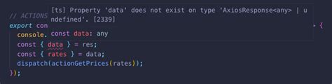 javascript property data does not exist on type