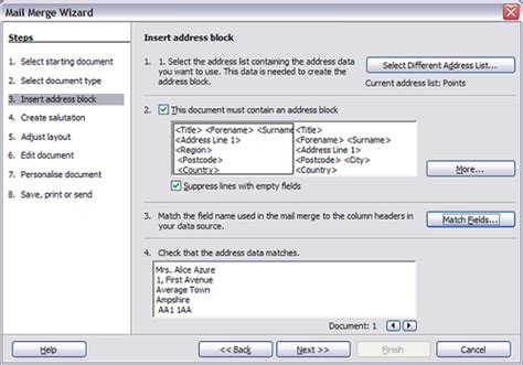 using the mail merge wizard to create a form letter apache openoffice
