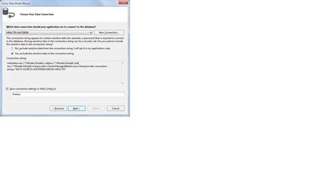 mvc entity data model wizard crashes with oracle connection