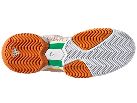 Adidas Womens Stella Mccartney Barricade 8 Tennis Shoes White Orange