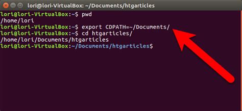 how to define the base directory for the “cd” command in linux