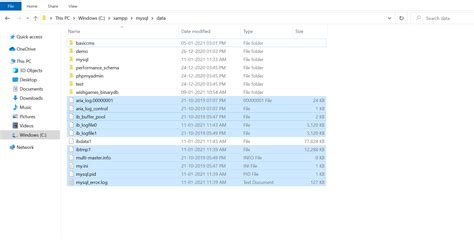 php xampp mysql error mysql shutdown unexpectedly stack overflow