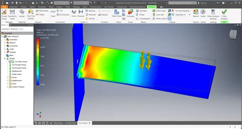 autodesk inventor fea von mises stress question explination autodesk