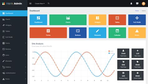 20 top bootstrap simple admin panel template free