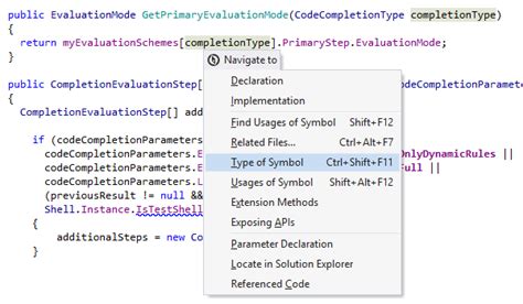 navigation and search features resharper