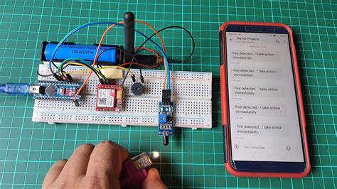 gsm based fire alert system using arduino and flame detector sensor