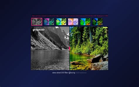 css filter effects codepad