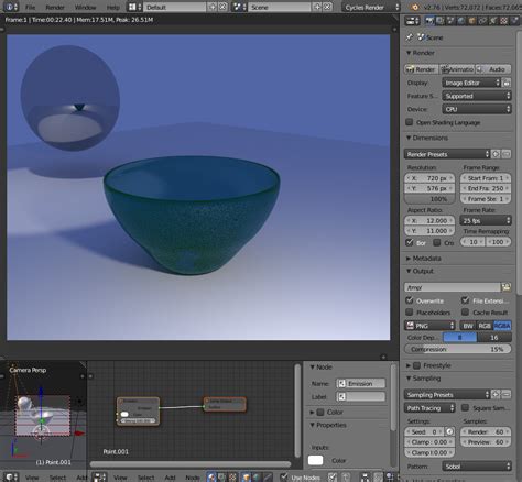 cycles render engine image rendered with gpu shows less noise than