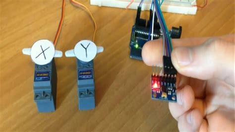 how to control mpu 6050 gy 521 with arduino and servo motors