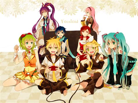 Hatsune Miku Kagamine Rin Kagamine Len Megurine Luka Kaito And 3