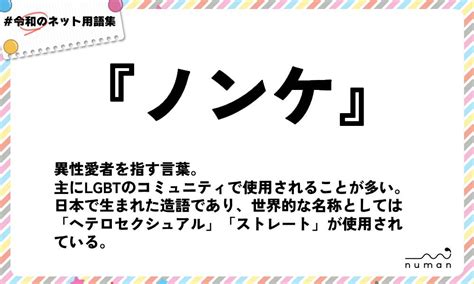 ノンケ（のんけ） Numan