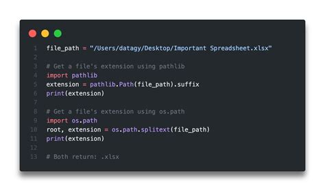python get a file s extension windows mac and linux datagy