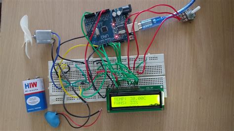 just to explore automatic temperature controlled dc fan using arduino