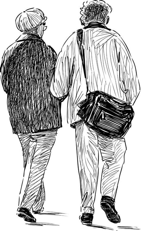 Elderly Spouses Stock Illustration Illustration Of Aged 44645425