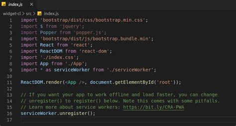 reactjs bundle react app created with npx create react app to js