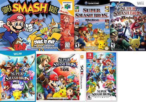 All Super Smash Bros Games By L Dawg211 On Deviantart
