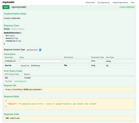 python django rest framework django rest swagger imagefield