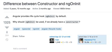 angular quick answer difference between constructor and ngoninit