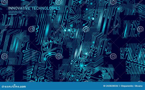 Circuit Board Cpu Microchip Abstract High Hi Tech Electric Background