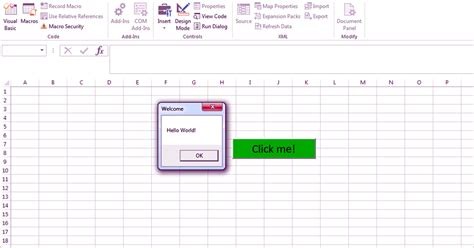 how to create a message box in excel using vba and pop up whenever you