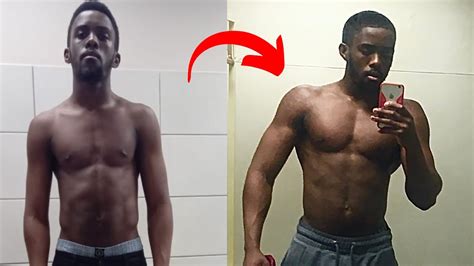 My 1 Year Body Transformation As A Skinny Guy Youtube