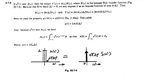transfer function a signal g t is passed through a squaring device