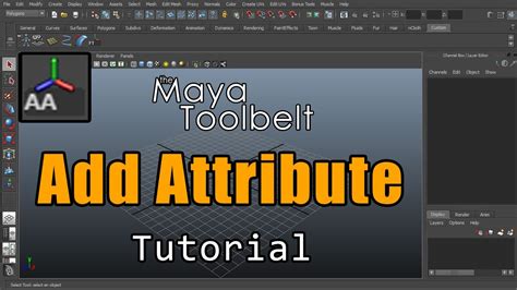 the maya toolbelt add attribute youtube