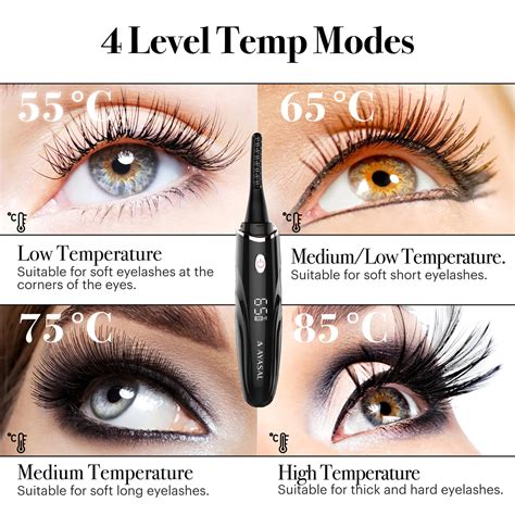 Heated Eyelash Curler Electric Eyelash Curlers Usb Rechargeable Heated