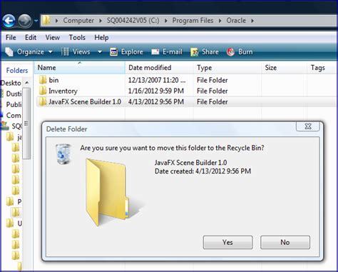 cannot uninstall javafx scenebuilder 1 0 with jdk 8