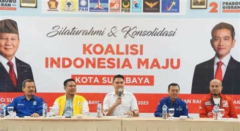 Siap Menangkan Prabowo Gibran Koalisi Indonesia Maju Di Surabaya