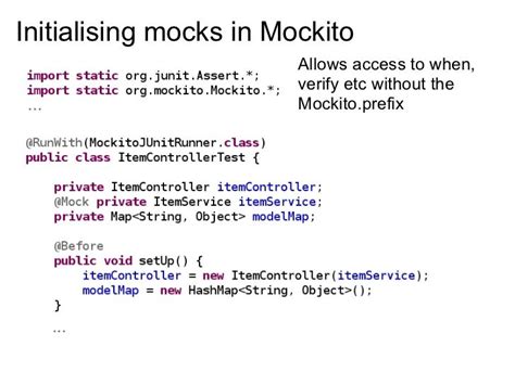 mocking in java with mockito