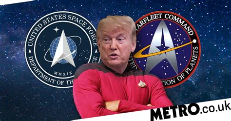 The Logo For Donald Trumps Us Space Force Looks Like The Star Trek