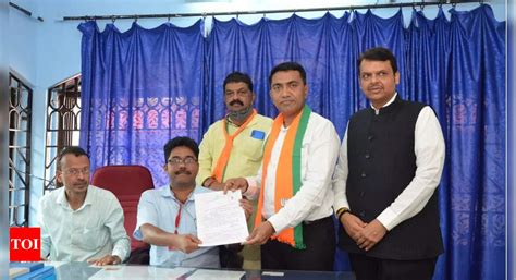 Goa Election 2022 Cm Pramod Sawant Files Nomination Says Bjp Will Win