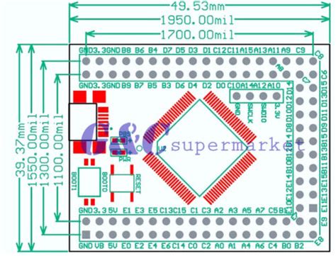 stm32f407vet6 mini version of the core board stm32 arm minimum system