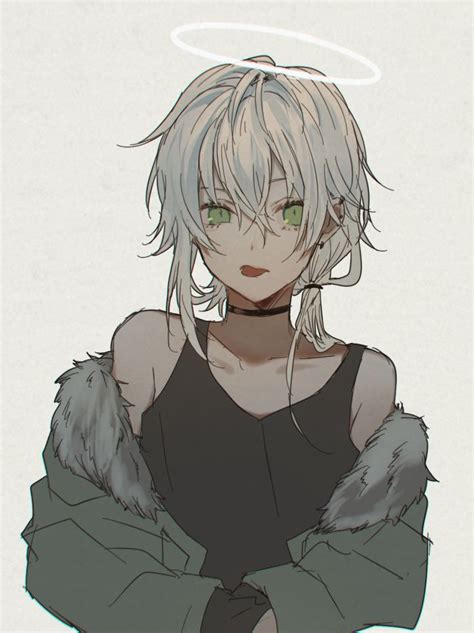 Anime Girl With White Hair