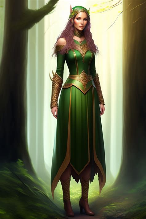 Lexica Forest Elf Dress Concept Art