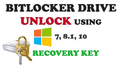 How To Unlock Encrypted Bitlocker Drive Without Password Through