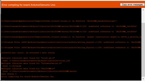 shiftpwm incompatibility programming questions arduino forum