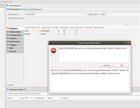 deleting columns in sqlite causes sql syntax error · issue 9176