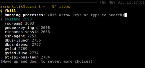 Fkill Interactively Kill Processes In Linux How Vps How To Use