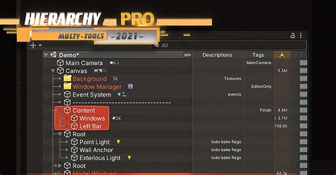 hierarchy pro 2021 extended utilities tools unity asset store